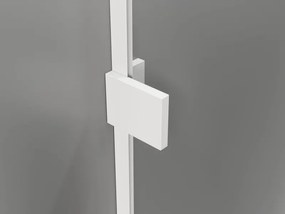 Mexen Lunar levé sprchové dveře 90 cm, transparentní, bílé - 834-090-000-20-00-L