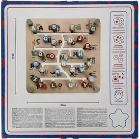2KIDS TOYS Motorický labyrint Město a abeceda / oboustranný / dřevěný