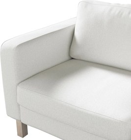 Potah na pohovku IKEA  Karlstad 2-místná, nerozkládací, krátký barva krémová látka pletený vzor