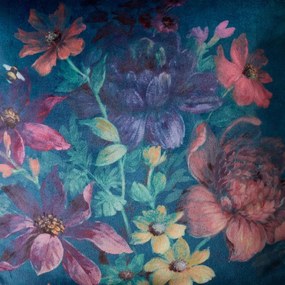Sametový dekorační polštář 45x45 cm Bridgerton Romantic Floral – Catherine Lansfield