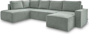 XXXLutz SEDACÍ SOUPRAVA, textil, zelená MID.YOU - Sedací soupravy - 001454003629