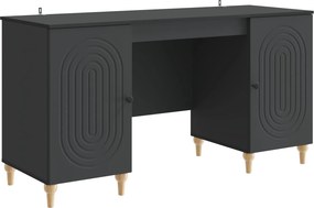 Stůl Černá 142,5 x 50 x 75 cm Kompozitní dřevo 3414577