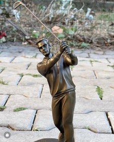 Bronzová socha soška - Golfista 2