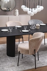 Rozkládací jídelní stůl Bolero 160/250 cm dub přírodní/černý