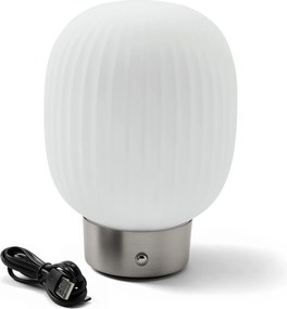 Tchibo - LED dobíjecí stolní lampa se skleněným stínítkem