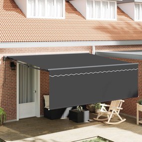 Rám markýzy Žlutá a bílá 350 x 250 cm 3330216