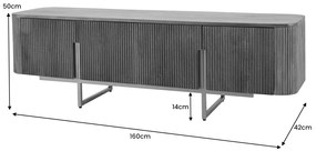 Designový TV stolek Daichi 160 cm mango