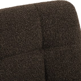 Jídelní židle Antibes látka Teddy – hnědá