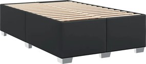 Rám postele bez matrace černá 120x190 cm umělá kůže 3284548