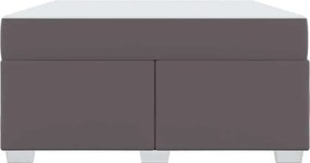 Rám postele Šedá 140 x 200 cm PVC 3399240