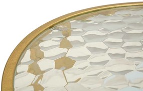 Designový konferenční stolek Baroness 90 cm zlatý