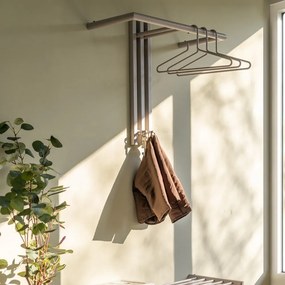 Taupe ocelový nástěnný věšák 65 cm Senza – Spinder Design
