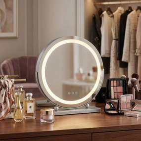 Rea Rea, Zrcadlo LED MAKE-UP Chrome 40 cm, HOM-01808