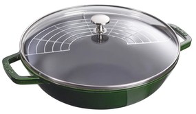 Staub pánev wok se skleněnou poklicí 30 cm/4,4 l bazalková, 40511-465
