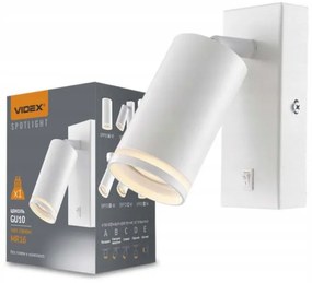 VIDEX LED noční světlo s vypínačem 1xGU10 - bílá
