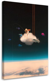 Gario Obraz na plátně Cosmos Fish Cloud Angler Cosmos Earth - Bryantama Art Rozměry: 40 x 60 cm