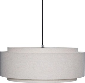 Krémové látkové závěsné svítidlo ø60x23 cm Sable – Hübsch