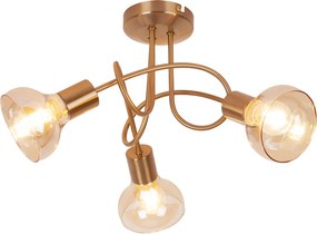 Rabalux Zlaté stropní svítidlo Holly pro žárovku 3x E14 5548