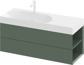 Ravak Lite skříňka pod umyvadlo bez umyvadla 120x43x45 cm grey green X000001894
