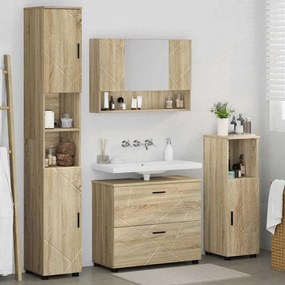 Sada koupelnového nábytku 4 ks Sonoma dub 35 x 30 x 192 cm 3393045