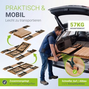 Juskys Skládací pivní set Kempten pro 8 osob