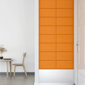 Nástěnné panely 12 ks světle žluté 60x30 cm textil 2,16 m²,  343853