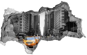 Wallmuralia Foto fotografie díra na zeď Taxi New York 95x73 cm