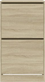 Botník se 2 výklopnými zásuvkami dub sonoma 60 x 42 x 108 cm 3214387