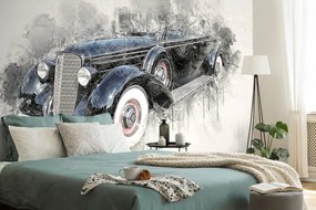 Samolepící tapeta historické auto - 150x100 cm