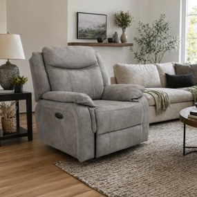 Autronic Polohovací křeslo s elektrickým ovládáním TV-Q8668 Barva potahu: Šedá
