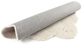 Krémovo-světle hnědý vlněný dětský koberec 85x95 cm Lolho – Nattiot