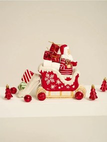 Sinsay - Nádoba na potraviny s víkem ve tvaru saní Santa Clause - vícebarevná