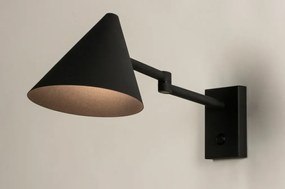 Nástěnné designové svítidlo s vypínačem Florentia Nero