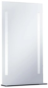vidaXL Koupelnové nástěnné zrcadlo s LED světlem a policí 60 x 100 cm
