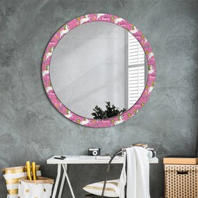 Kulaté dekorativní zrcadlo na zeď Magic unicorn fi 100 cm