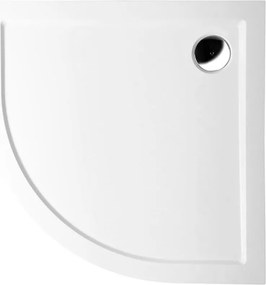 Polysan Polysan, SERA sprchová vanička z litého mramoru, čtvrtkruh 90x90x4cm, R550, bílá, 41511