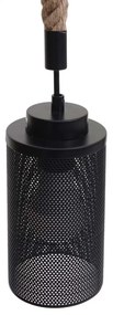 Závěsné svítidlo H82 industrial, tube 3 74205 - kov / bambus - Černá