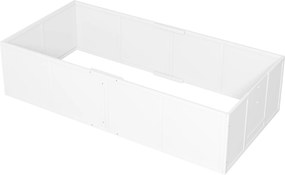PawHut Kotec pro štěňata s nastavovacími dveřmi, protiskluzový psa playpen, 196x96x48 cm, Bílý | Aosom