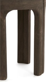 Kulatý odkládací stolek s deskou z kamene ø 45 cm Ali – Light &amp; Living