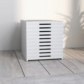 HOMCOM Sada 10 skládacích botníků, stohovatelné plastové úložné boxy na boty s víky, úložný prostor pro boty až do velikosti 43, bílá, 26x35x174cm