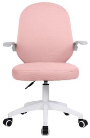 Dětská otočná židle Neoseat JUNI 012 — látka, růžová