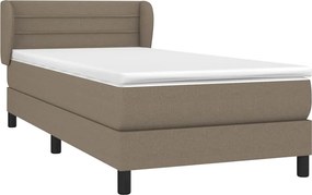 Box spring postel s matrací taupe 100 x 200 cm textil 3126305