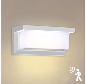 Brilagi-LED Venkovní nástěnné svítidlo se senzorem BRICKY LED/12W/230V bílá IP54