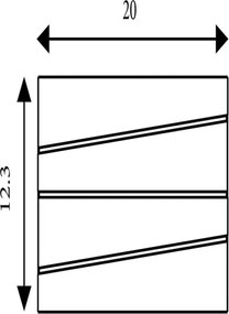 Searchlight 86410BK - LED Nástěnné svítidlo SECTION LED/18W/230V černá