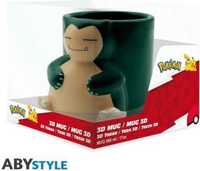 Hrnek 3D Pokémon - Snorlax 350 ml Vícebarevná
