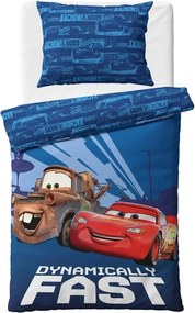 Carbotex Dětské povlečení Cars 3 Blesk Mcqueen a Bourák 140x200 + 70x90 cm