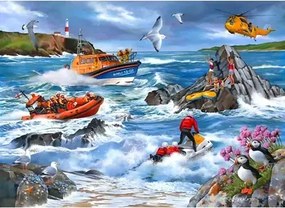 HOP Puzzle Proti přílivu / 1000 dílků / nepravidelné dílky / plakát A3
