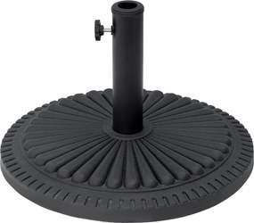 Stojan na slunečník Outsunny 14 kg kulatý pro slunečníky 35-48 mm cementový podstavec Ø49 cm pro zahradu a terasu | Aosom.de