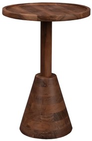 OnaDnes -20% Hnědý dřevěný odkládací stolek DUTCHBONE ZION 40 cm