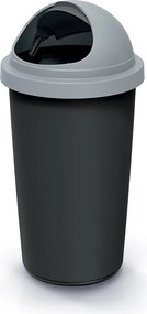 Odpadkový koš COMPACTO ROLL 30 L černý/světle šedý